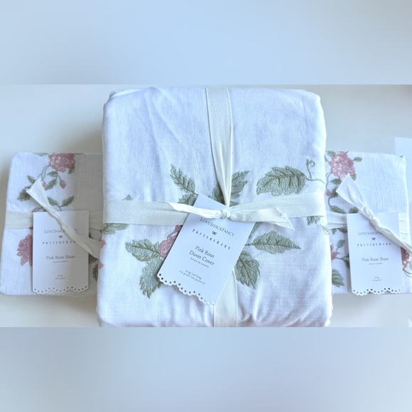 LoveShackFancy | Bedding | Pottery Barn Loveshackfancy Pink Embroidered ...